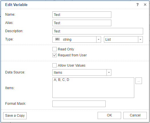 How To Set A Stringlist Variable By Code Creating Reports And Dashboards Stimulsoft