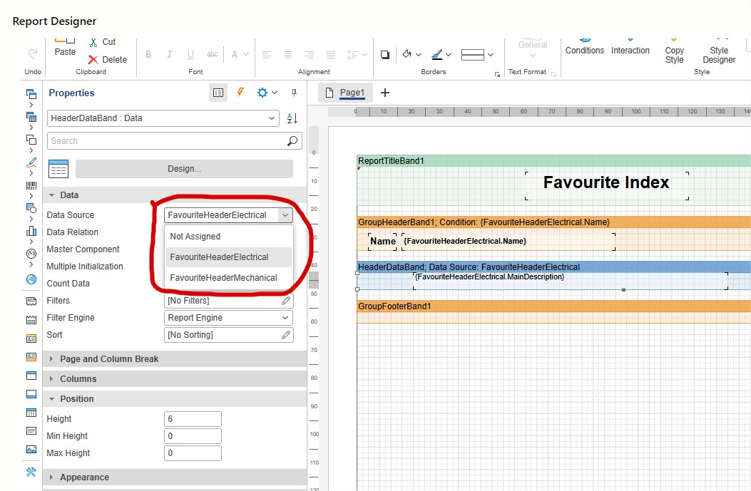 Set DataBand DataSource at Runtime - Creating reports and dashboards | Stimulsoft community forum